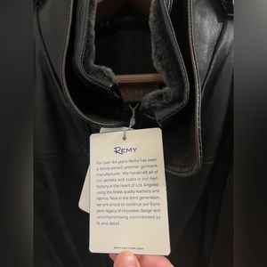 Remy Leather | Jackets & Coats | Nwt Remy Mens Leather Coat With ...